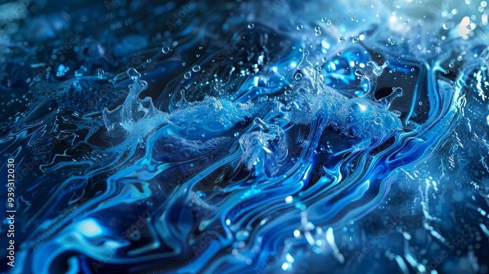 High-tech computer case with advanced water cooling system and liquid ...