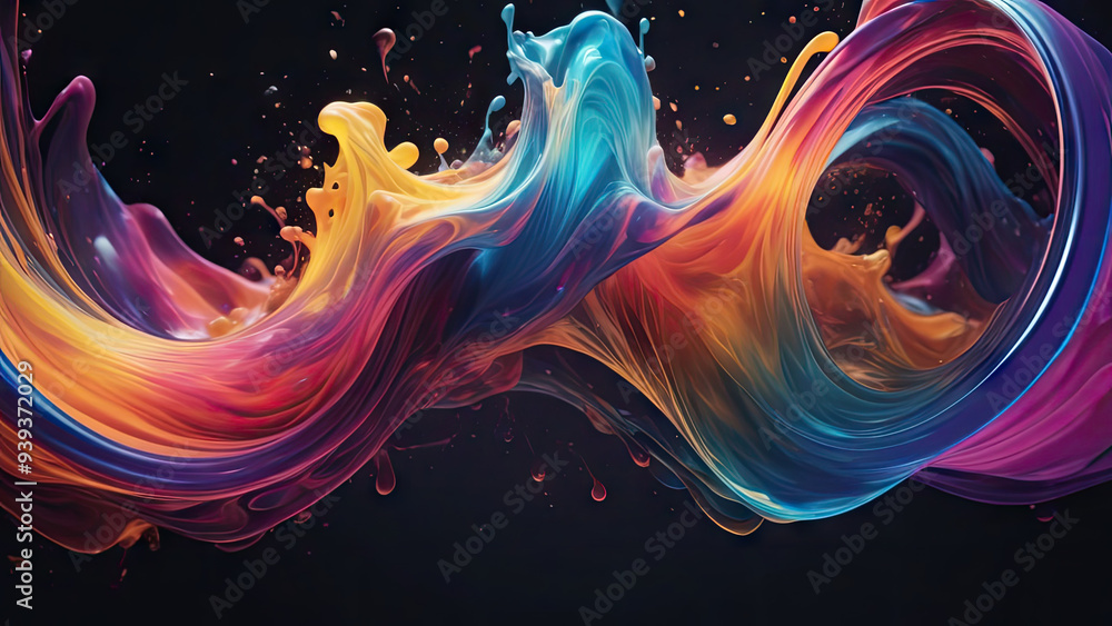 Dynamic light effects create shifting colors and fluid rhythmic ...