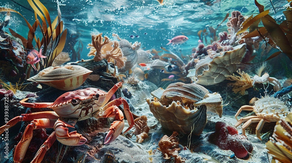 Foto de Stock An underwater scene showing the effects of ocean ...