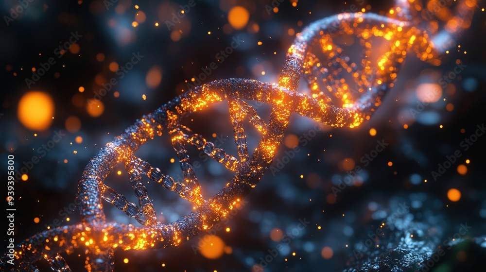 Basic drawing of a detailed 3D DNA model with analytical overlays ...