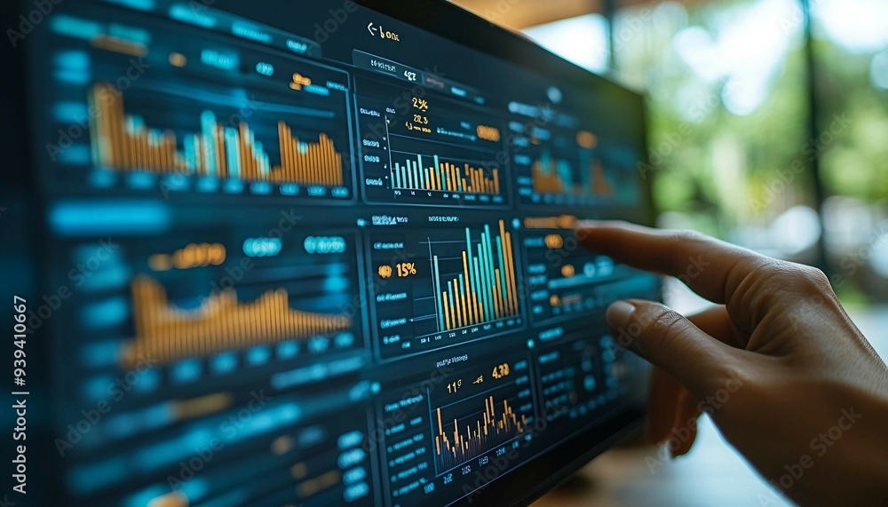 Stock-Illustration „Project Metrics and Key Performance Indicators (KPIs), depicting project ...