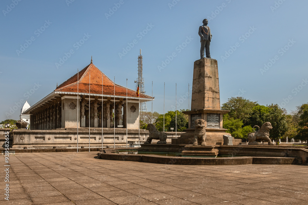 Foto de Stock Exposure of the Independence Memorial Hall in Colombo, a ...