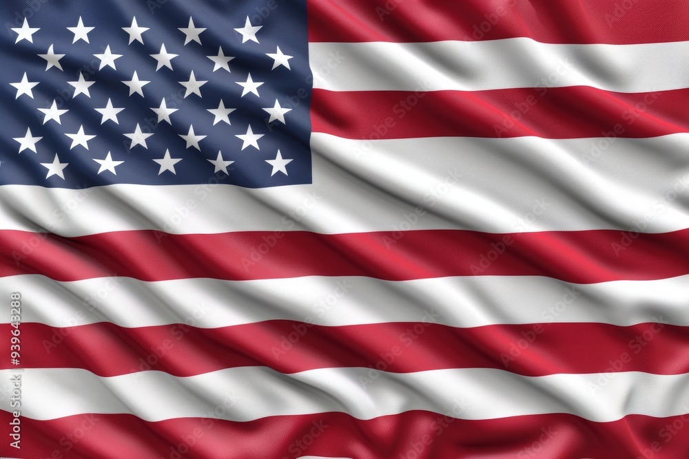 U.S. Flag Captured in a 3:2 Frame, Highlighting Its Iconic Symbolism ...