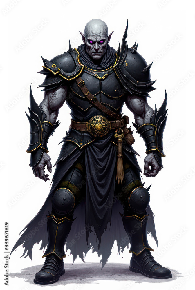 Cursed Warrior of Dark Fantasy , dark fantasy aesthetic, high-detail ...