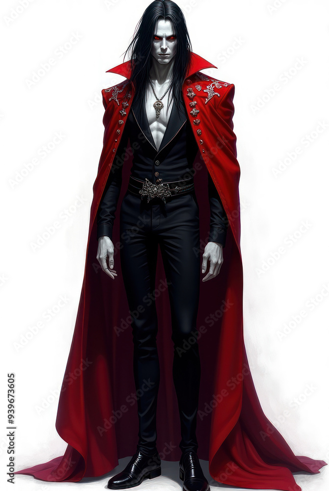 Vampire Lord of the Shadows , dark fantasy aesthetic, high-detail ...