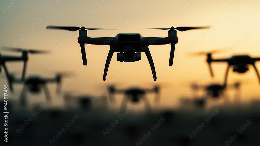 Autonomous Drone Fleet Management A digital interface managing a fleet ...