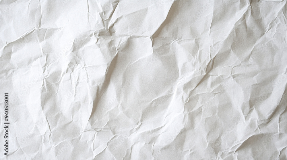 white paper texture background with random creases and folds, creating ...