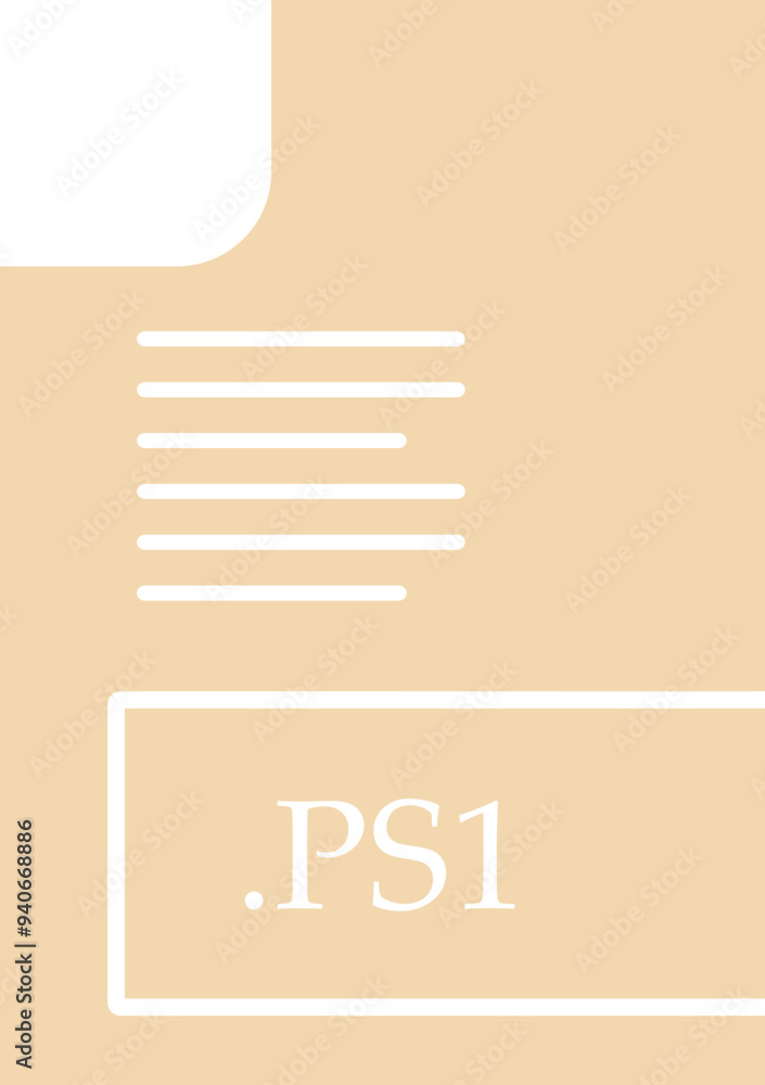 PS1 File format icon fill insidse with symbol Stock Vector | Adobe Stock