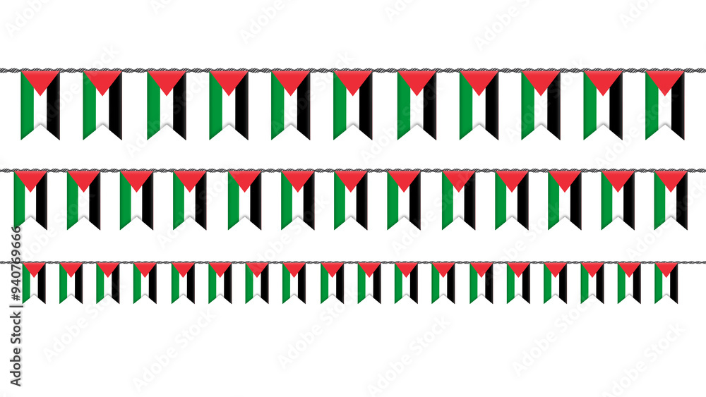 Palestine bunting flag display, perfect for national and cultural ...