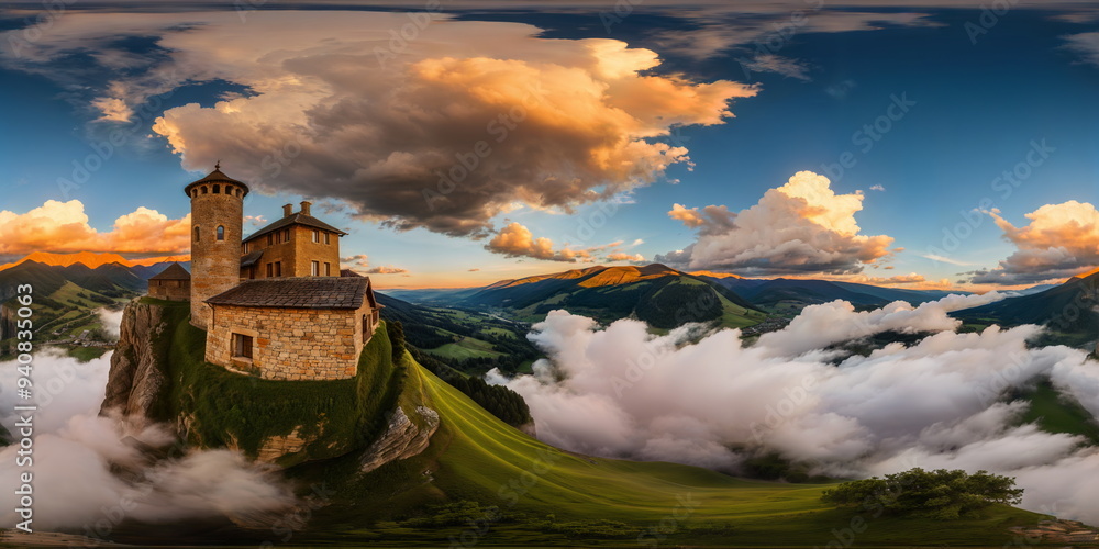 Full 360 degrees seamless spherical panorama HDRI equirectangular ...