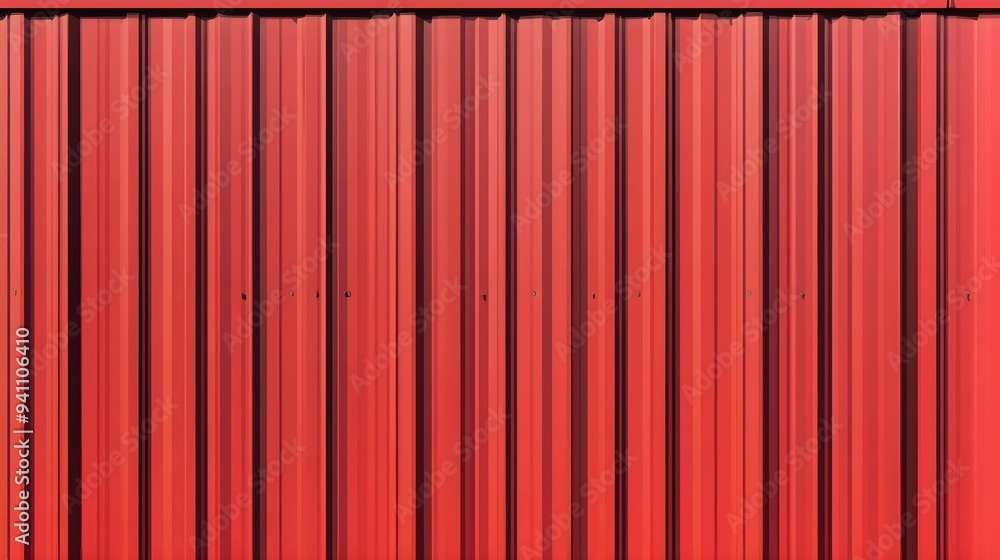 Ilustración de Stock Vector illustration of red metal roof siding ...