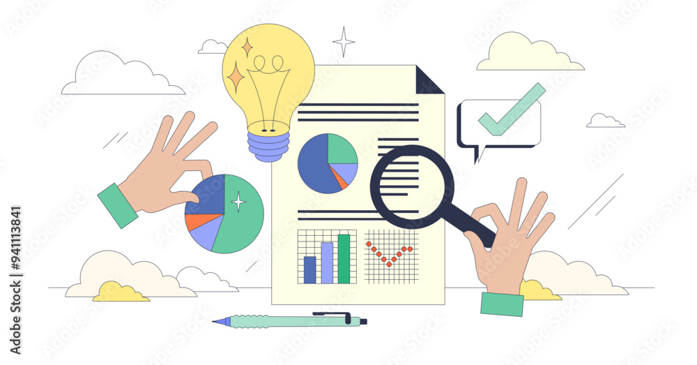Content analysis and data graphics research tiny person neubrutalism ...
