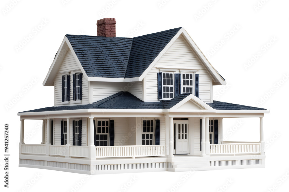 traditional suburban house isolated png transparent background Stock ...
