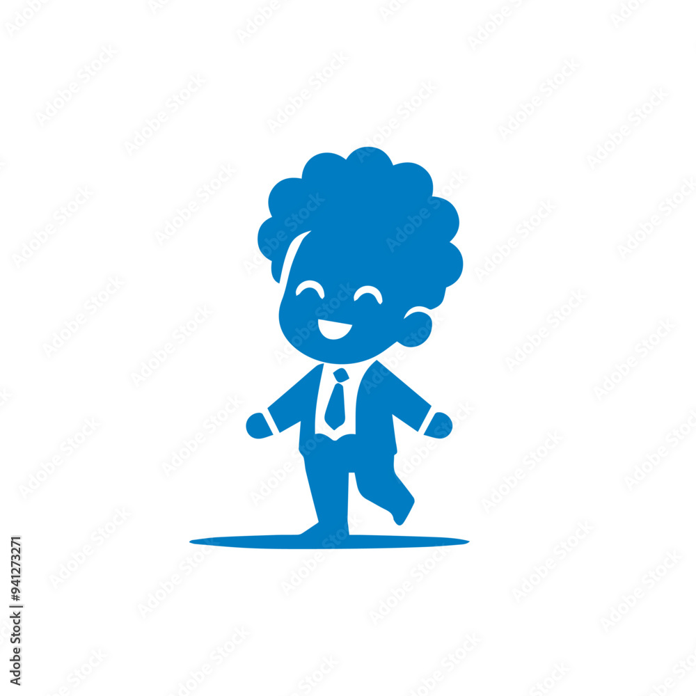 Logo Design Featuring a Portrait of a Joyful and Cheerful Young Child ...