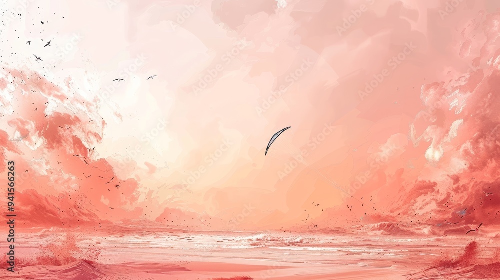 Sports-Themed Frame Border on Pastel Background for Creative Designs ...