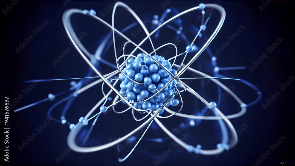 Three Dimensional Atomic Model With Dynamic Electron Orbits Central