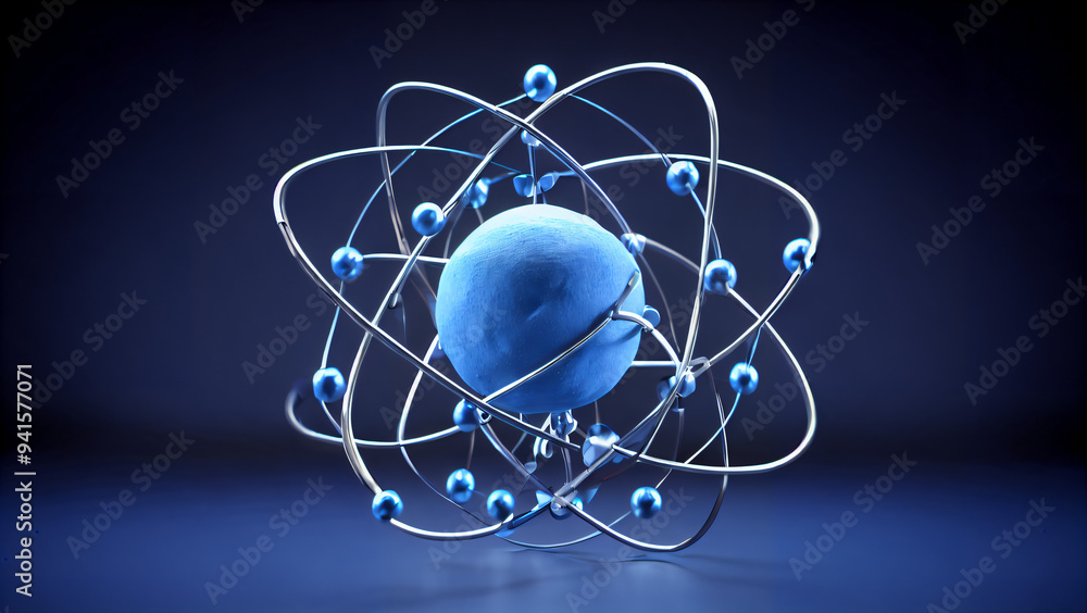 Three Dimensional Atomic Model With Dynamic Electron Orbits Central