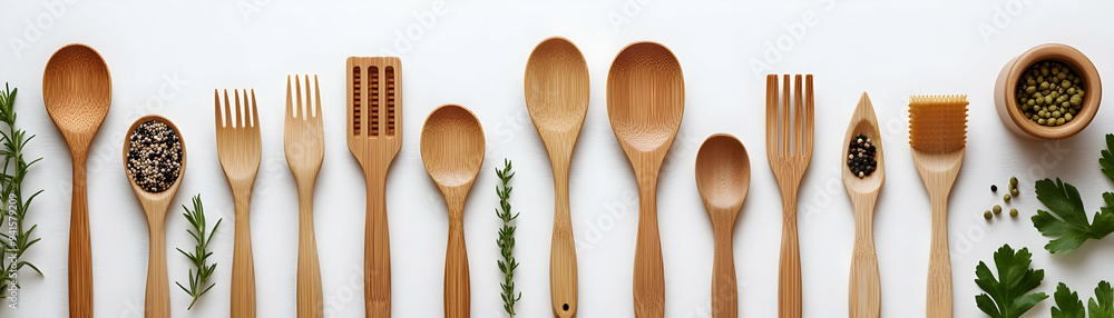 Photo Realistic as Zero waste utensils with World Food Day text ...