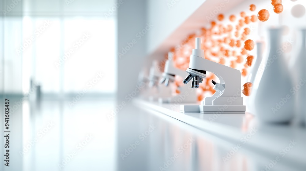 A laboratory filled with advanced scientific equipment, including ...