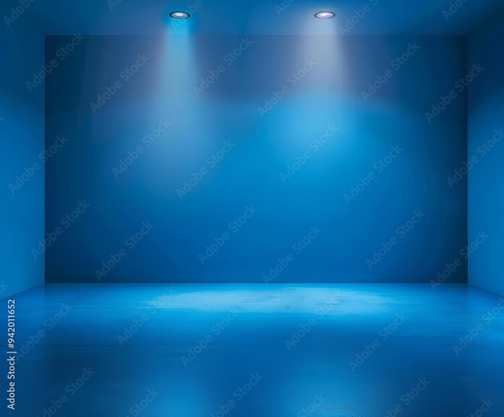Premium Blue Spotlight Background for Product Display - Studio Room ...
