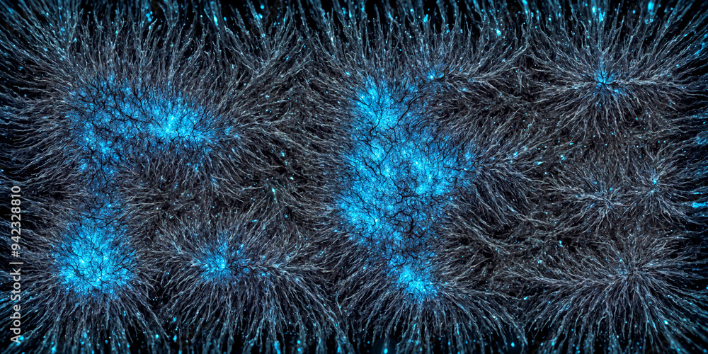 Black matter devouring white matter, growing like a fungus, cancer ...