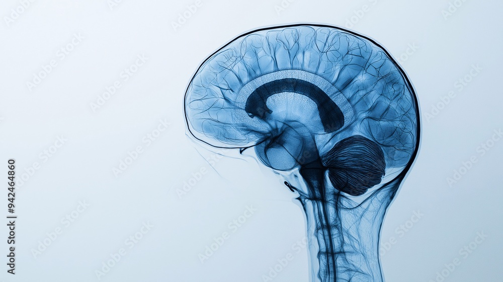 The Human Mind: Unveiled - MRI scan of a human brain, revealing the ...