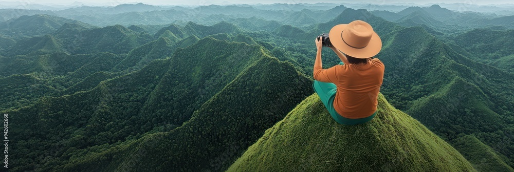 Professional Photographer Adjusting Camera Settings in Stunning ...