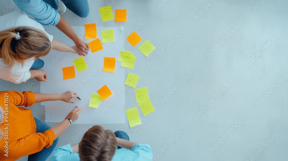 Collaborative Workplace Safety: Diverse Employees Reviewing Emergency ...