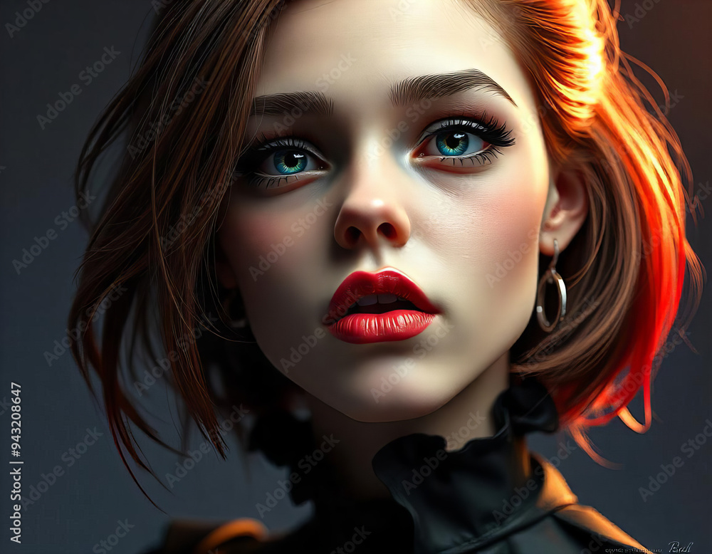 Vampire Girl VTuber Ready to Stream, Fully Rigged & Motion Blur Stock ...