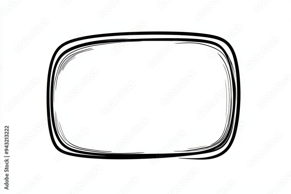 Speech bubble doodle clipart in transparent PNG format Stock ...