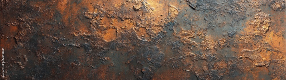 Rusty Iron Surface, a textured panel showcasing layers of corrosion ...