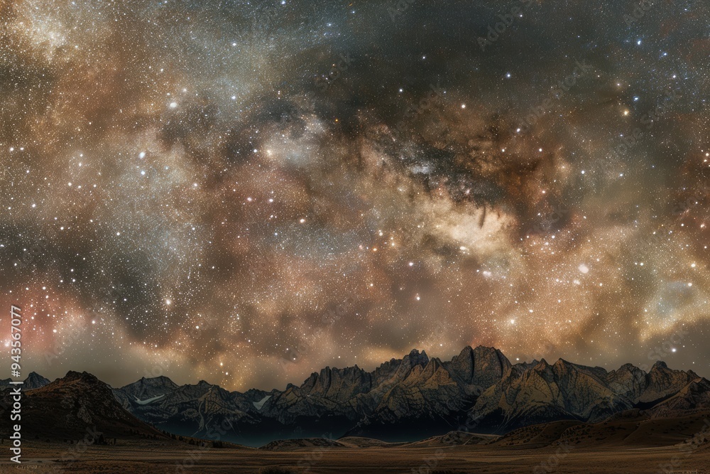 Milky Way astrophotography capturing the galaxy in a starry night sky ...