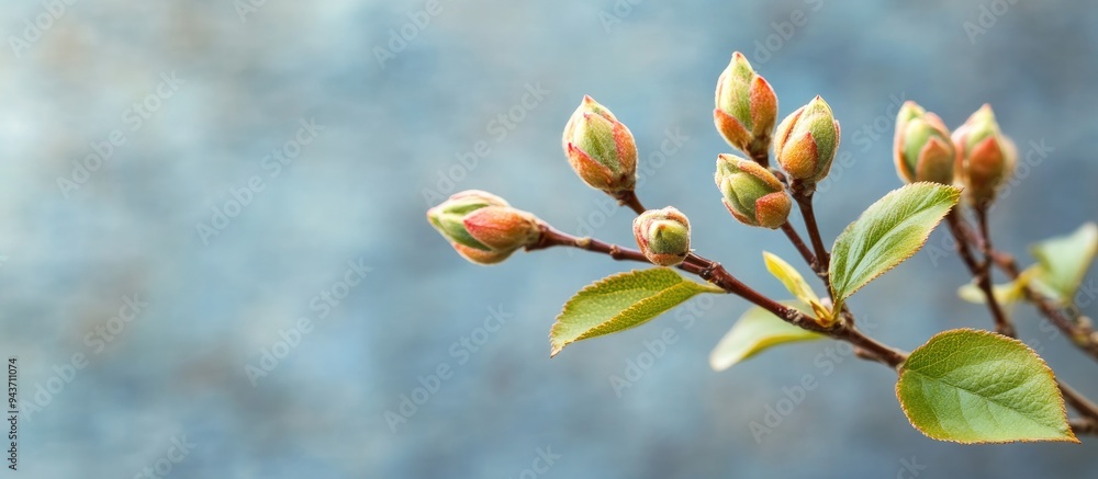 Close up texture background of serviceberry tree amelanchier arborea ...