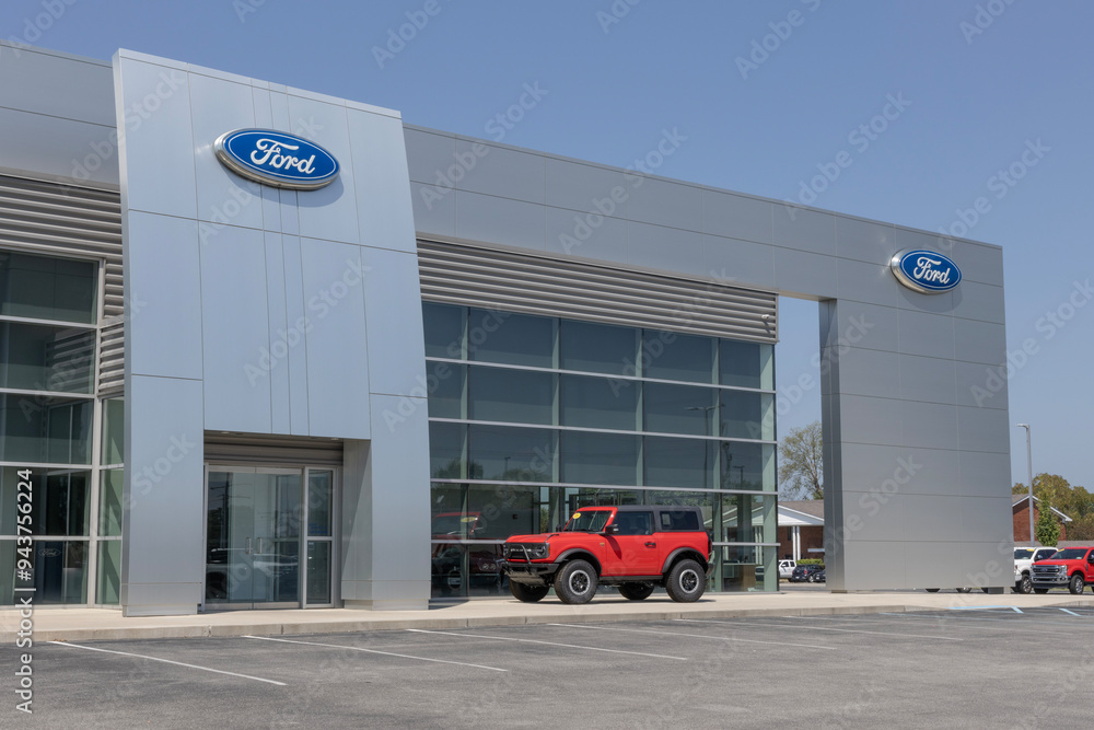 Ford Bronco Badlands 4X4 display at a dealership. Ford offers the ...