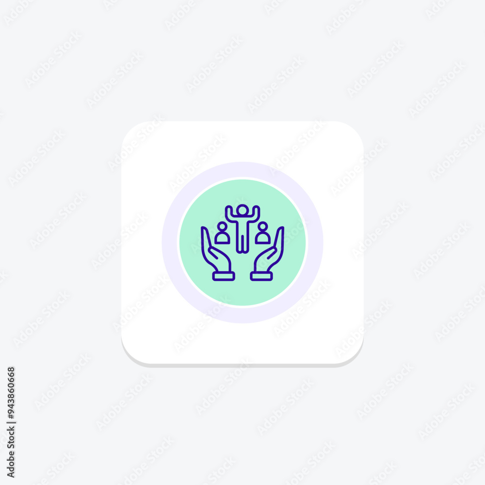 Inclusive Leadership icon, leadership, inclusive, diversity, equality ...