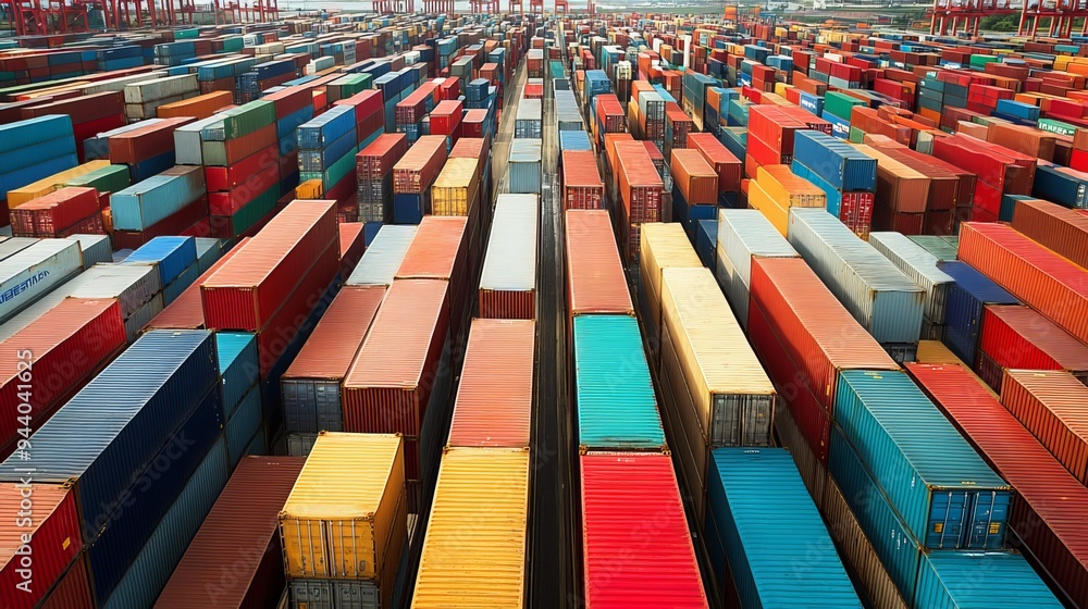 Containers, cargo ships, trucks, warehouses, and logistics enable the ...