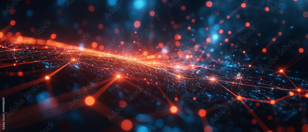 An Abstract Visualization Of A Secure Network Where Multifactor Authentication And Firewalls