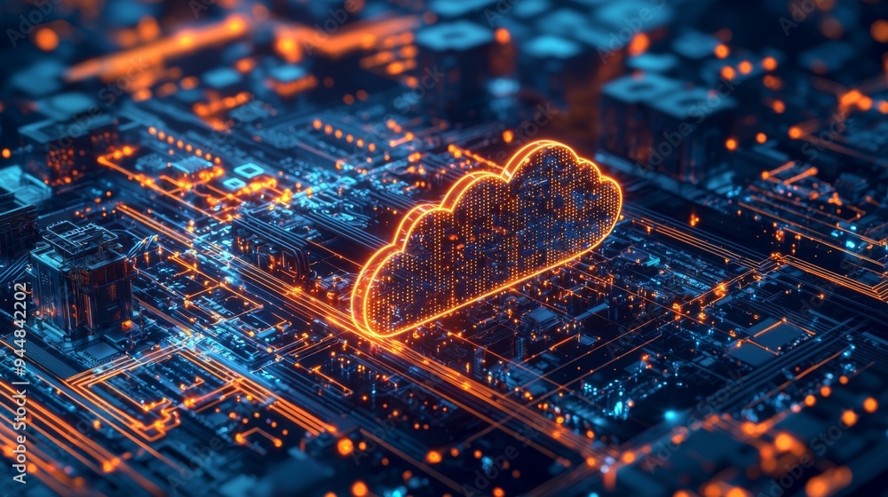 Automated cloud infrastructure, with robotic systems managing complex ...