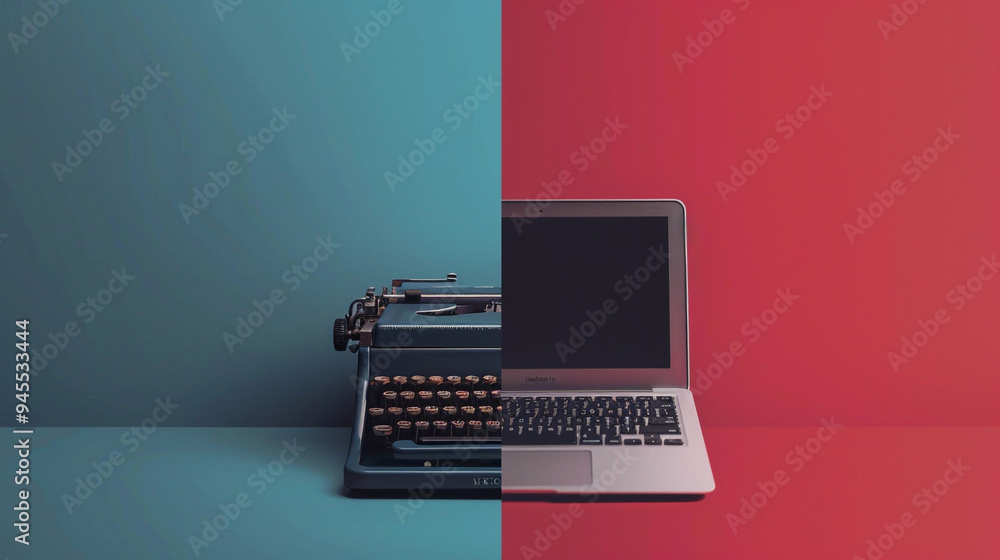 Old vs new technology Stock Photo | Adobe Stock