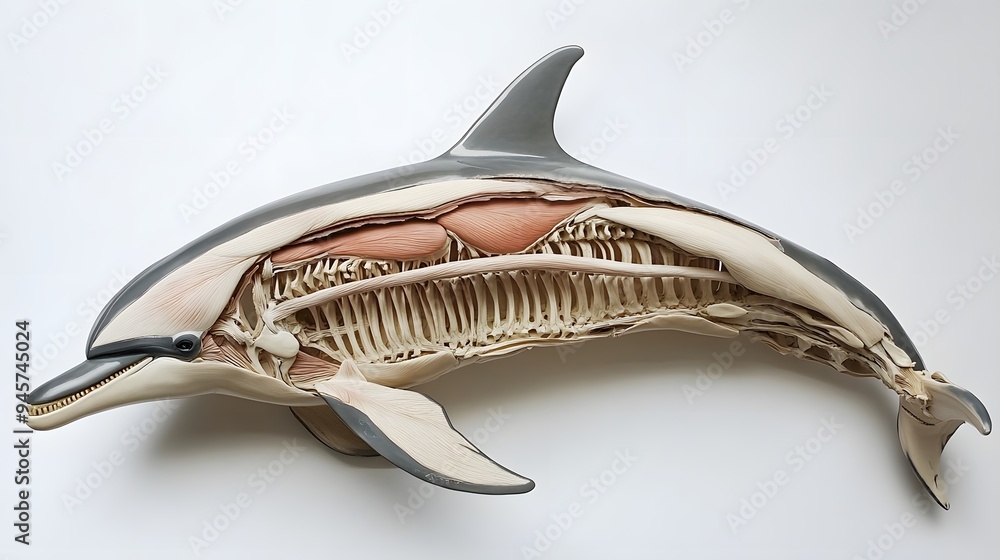 16. The detailed anatomy of a dolphin including muscle structure and ...