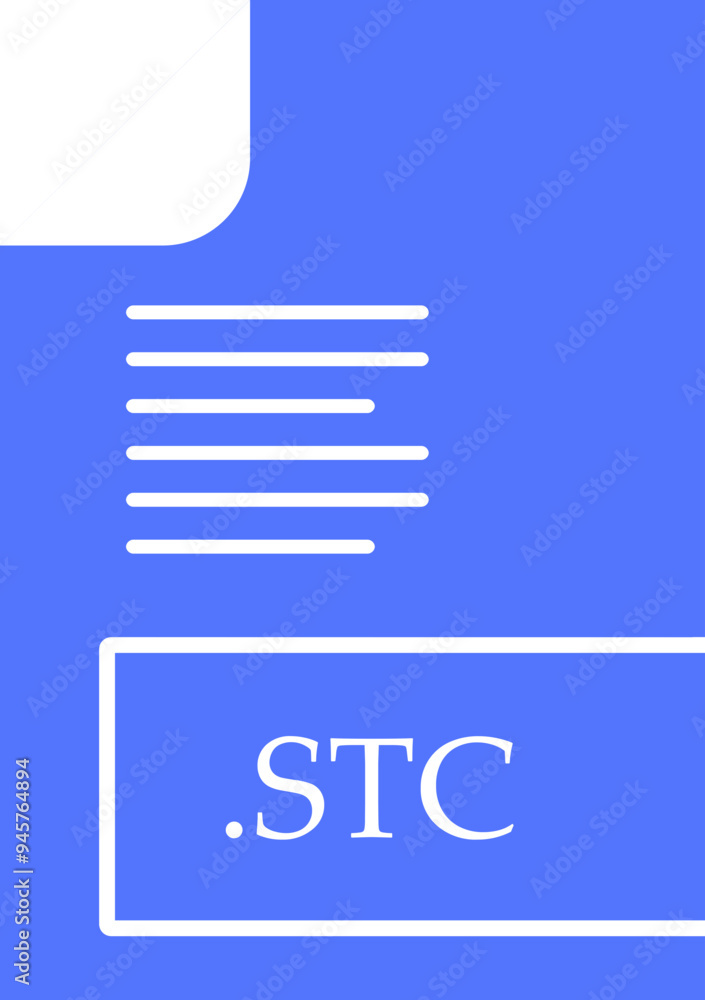 STC File format icon fill insidse with symbol Stock Vector | Adobe Stock