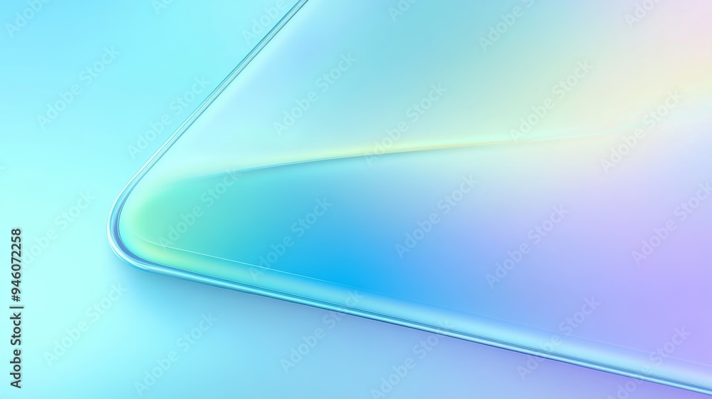 Abstract Light Blue Gradient Mobile Wallpaper with Translucent Glass ...