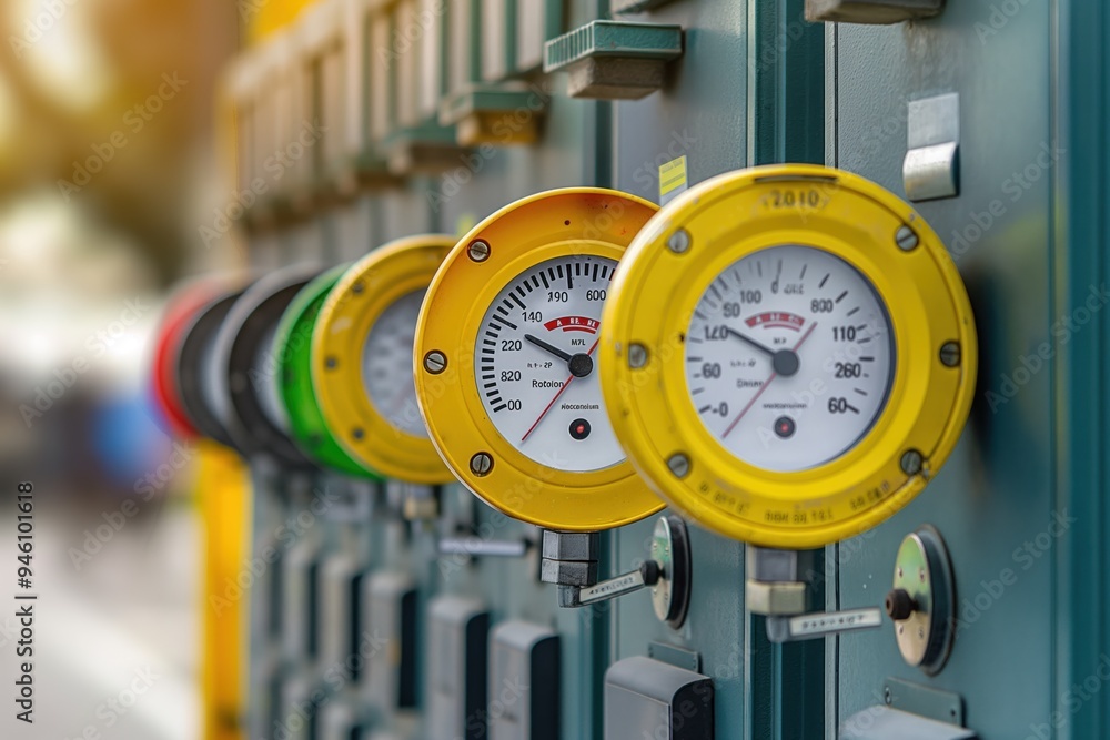 Illustration of meter with happy face, indicating high customer ...
