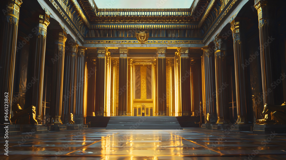 Photo Stock Inside of Third Solomon Temple. Interior of God Temple In ...