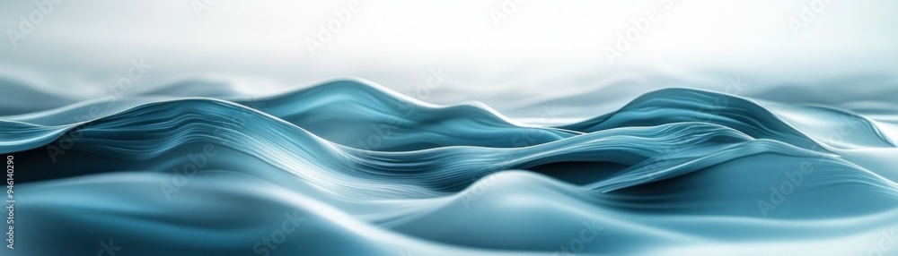 Abstract Aqua Gradient Background Seamless Visual Flow with Smooth ...