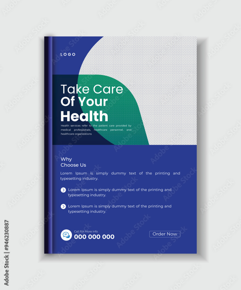 Medical poster, Book cover, Dl Flyer, And Rack Card Design Stock Vector ...