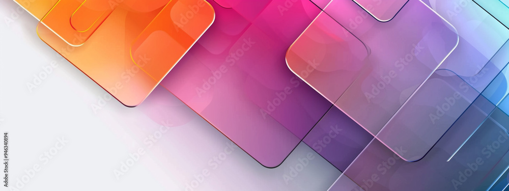 soft orange modern abstract geometric background with squire shapes ...