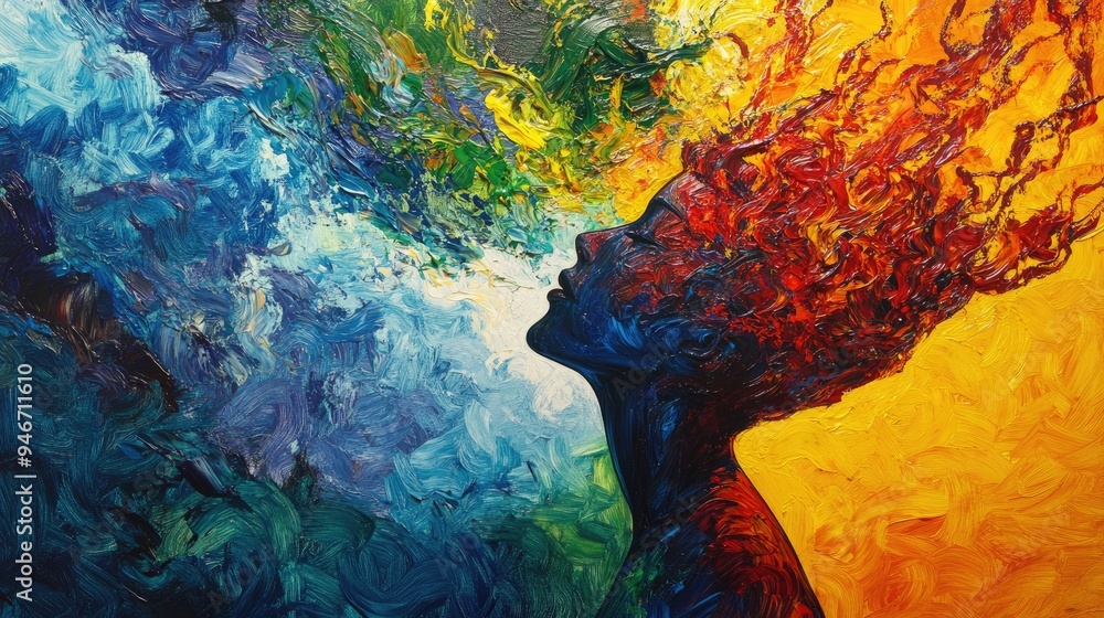 Colors of Passion series features a dynamic blend of vibrant human ...
