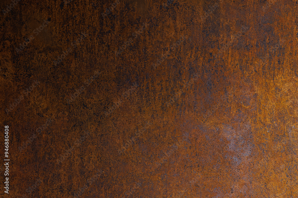 Weathered Rusted Metal Sheet: Detailed Image Highlighting the Natural ...