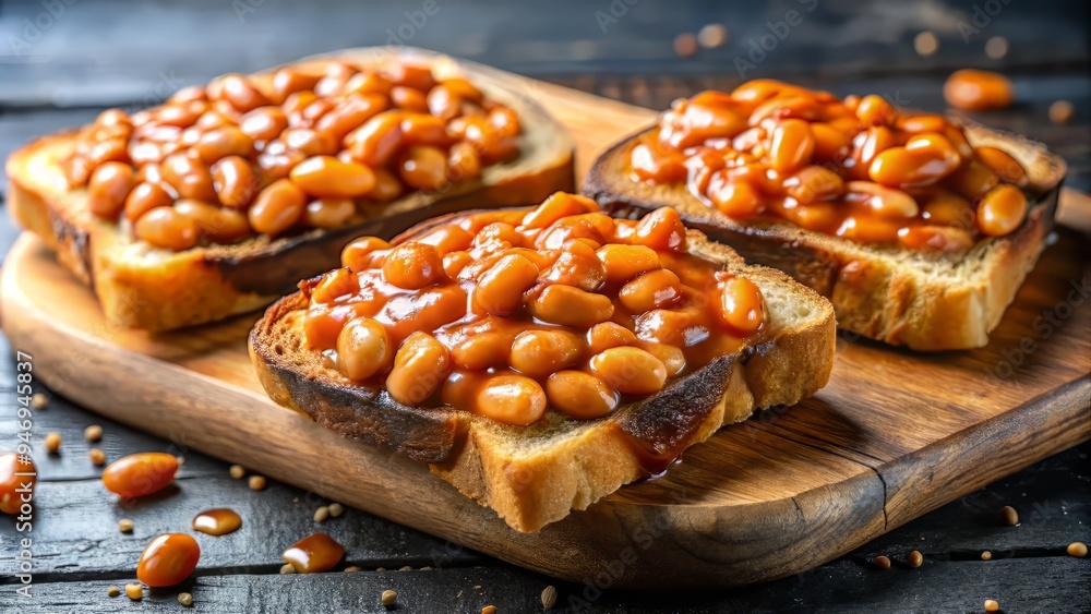 Crisp, high-contrast lighting highlights the crunchy texture of toasted ...